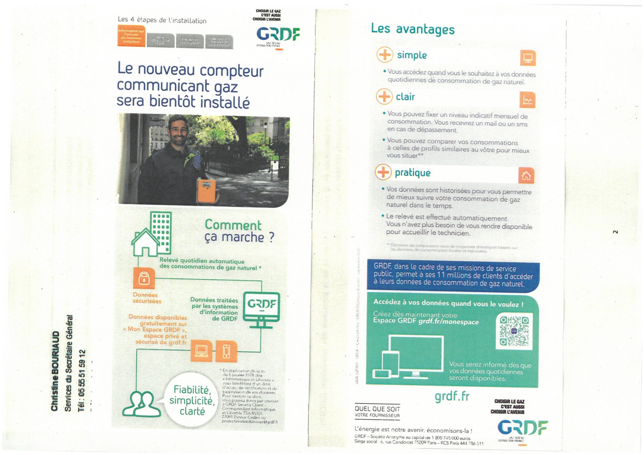 Information GRDF : nouveau compteur communiquant gaz - Commune de Saint ...